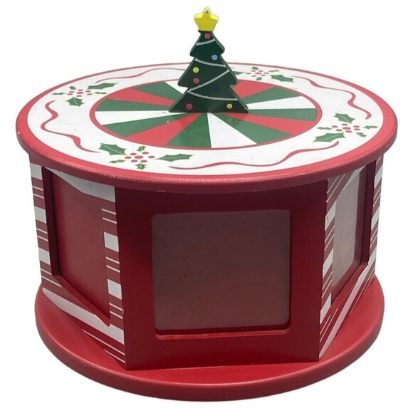 unknown | Holiday | Exposures Christmas Picture Frame Carousel Wood ...